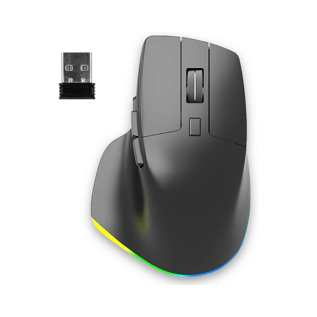 Mouse Inalambrico RGB Ergonomico Y Recargable G30LD - Simple Tech Nicaragua