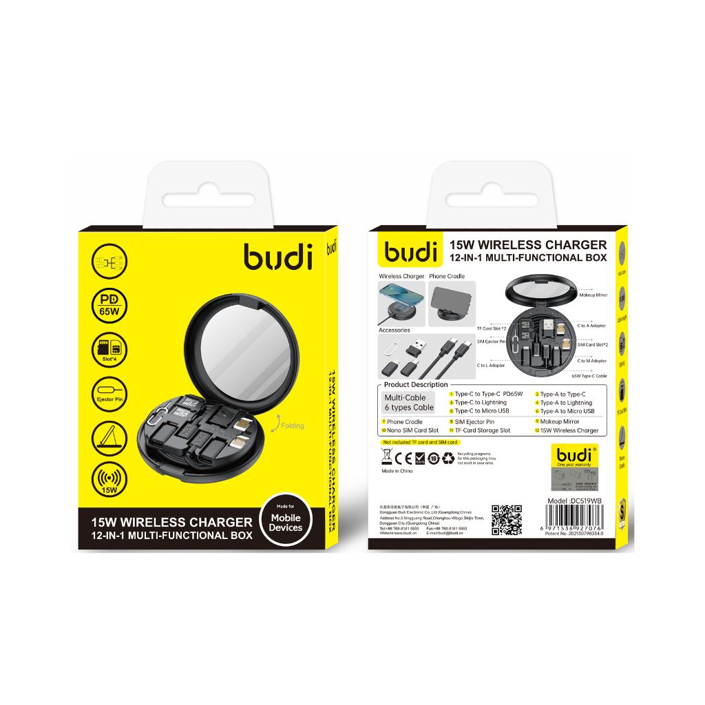 Budi 15W Wireless Charger - Simple Tech Nicaragua